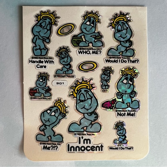 Moodies | Design | Vintage 8s Moodies Prism Sticker Sheet Im Innocent ...